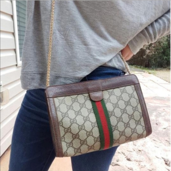 Gucci | Bags | Authentic Vintage Gucci Gg Monogram Web Ophidia Clutch Fanny Bum Waist Belt Bag ...